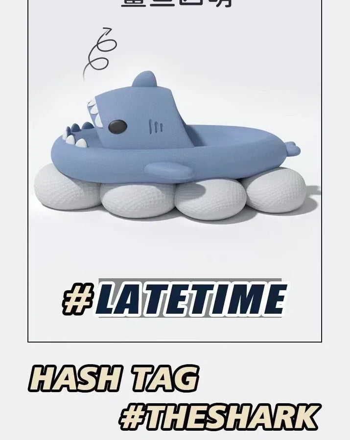 New Style Shark Slippers | Non-Slip EVA Summer Slides for All ...